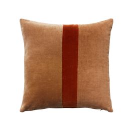 LUXURIUS RIGE ΔΙΑΚΟΣΜΗΤΙΚΟ ΜΑΞΙΛΑΡΙ 50x50cm ΒΑΜΒΑΚΙ CARAMEL TERRACOTTA ...