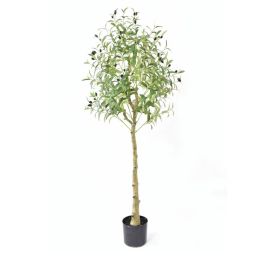ELEA ΔΕΝΤΡΟ ΤΕΧΝΗΤΟ ΣΕ ΓΛΑΣΤΡΑ 150cm PE ΠΡΑΣΙΝΟ ΜΕΤΑΞΩΤΟ ΥΦΑΣΜΑ