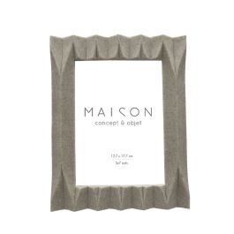 PLISSE ΚΟΡΝΙΖΑ 18x2x23cm POLYRESIN ΜΠΕΖ ΓΥΑΛΙ